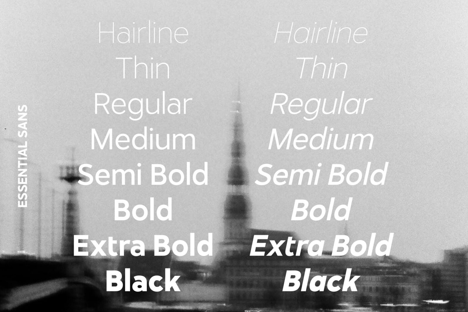 Essential Sans | An 8 Weight Versatile Typeface | Jen Wagner Co