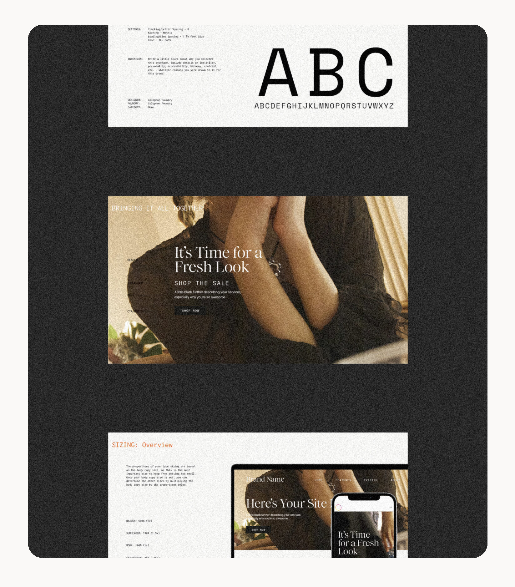 JWCo. Brand Typography Guidelines Template – Canva + InDesign | Jen ...